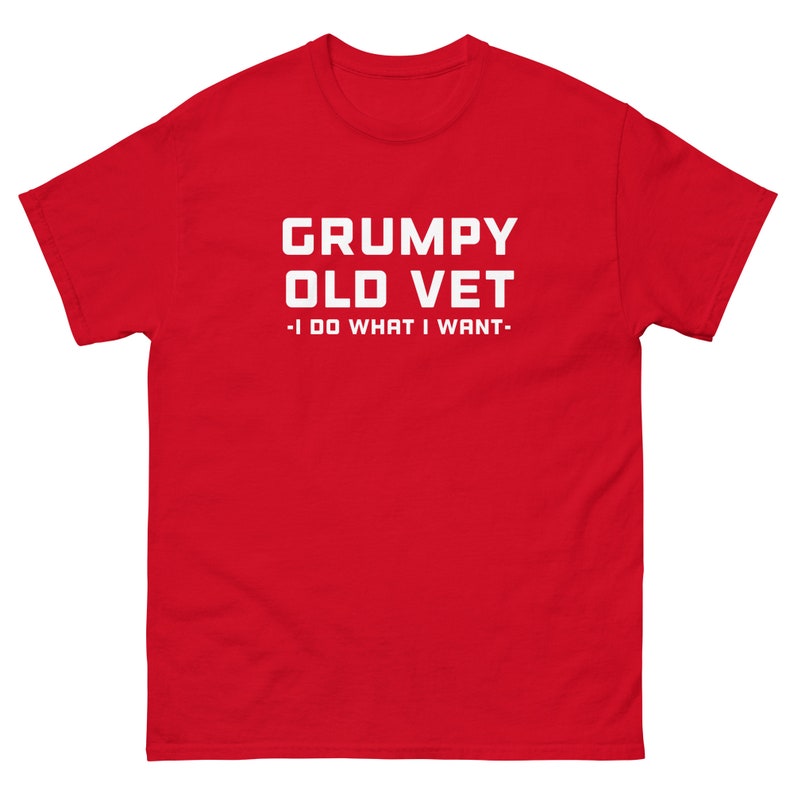 Grumpy Old Vet Classic Tee - Etsy