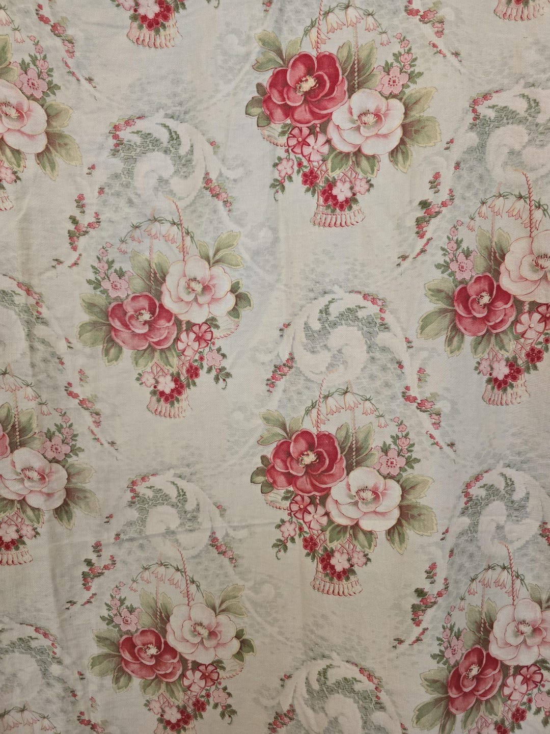 Antique French, Napoleon Era Cretonne Fabric - Etsy