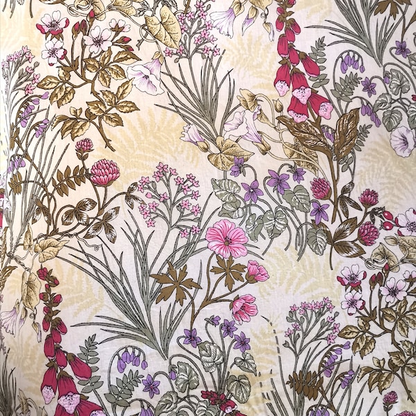 Botanical Fabric - Etsy
