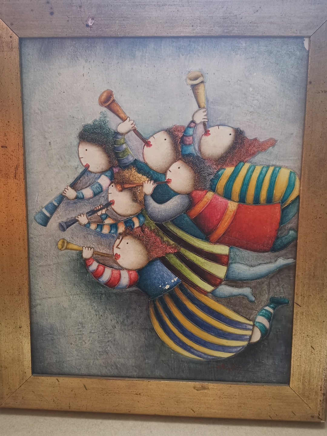 J Roybal, Whimsical Art, Puffy People, Child Genre - Etsy