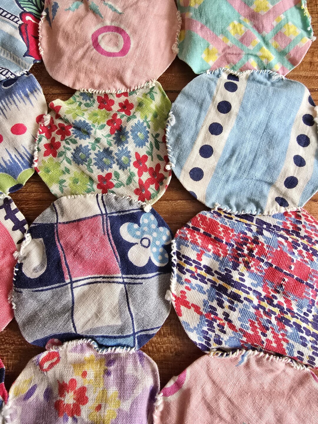 Vintage 1940s Suffolk Puffs (yo-yos) - Etsy