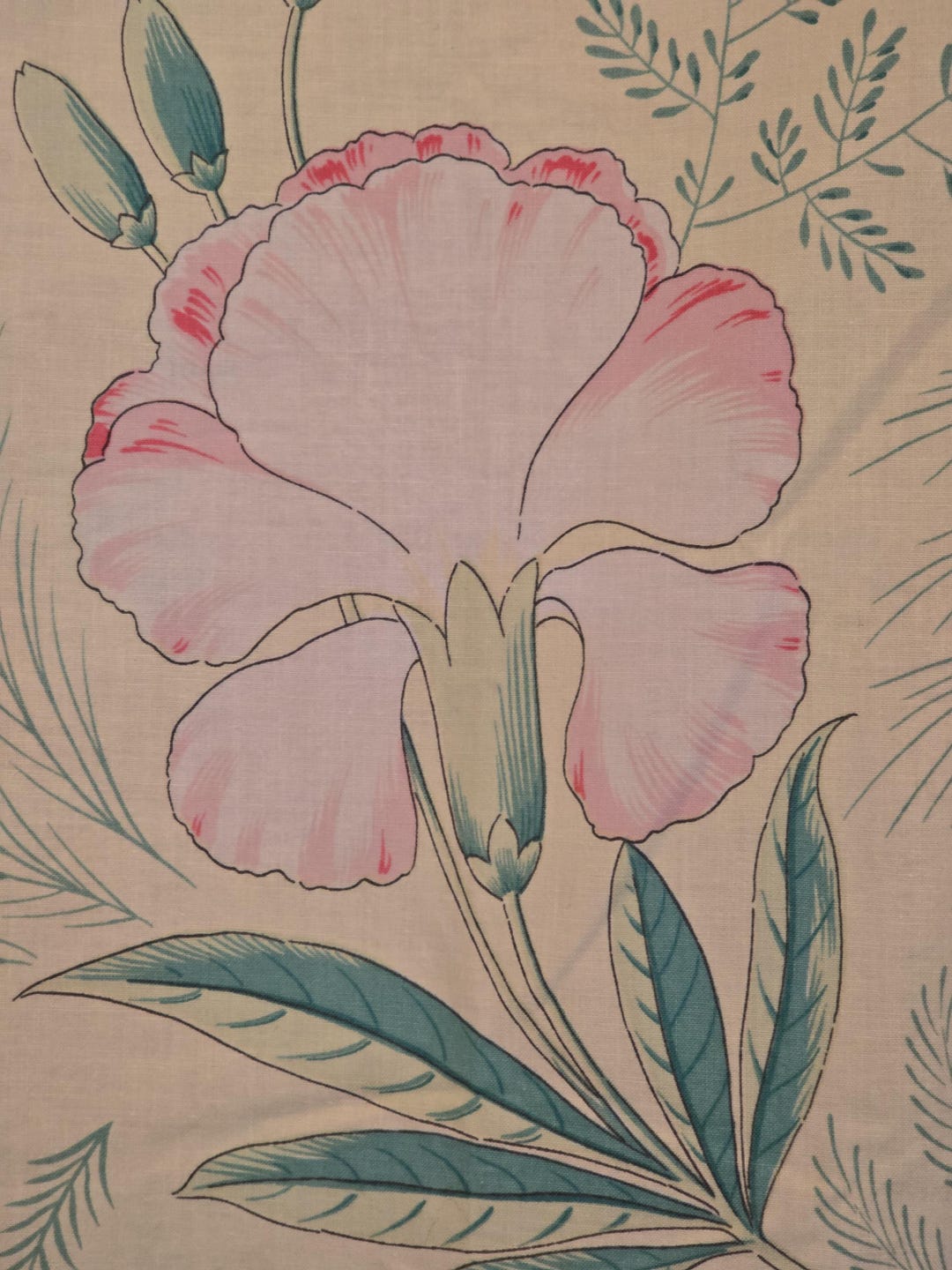 Vintage Jay Yang Fabric, Botanical Museum Print Cotton - Etsy