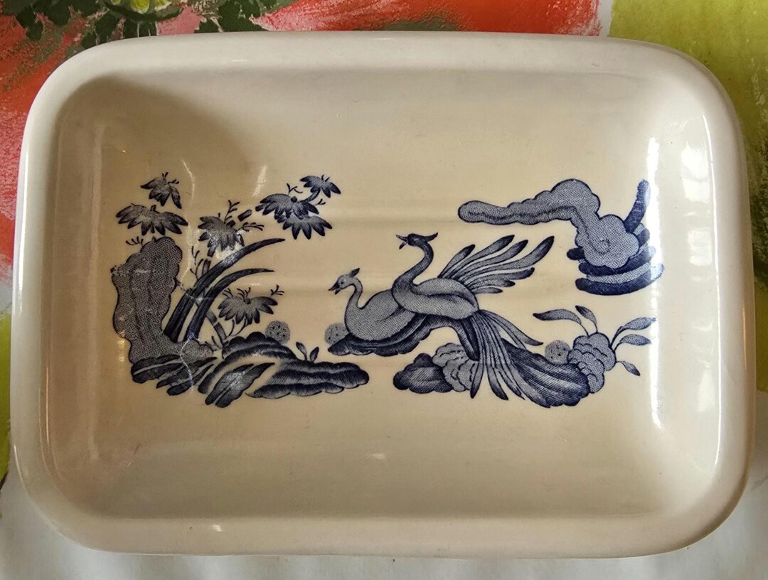 Vintage Masons, Old Chelsea Soap Dish - Etsy