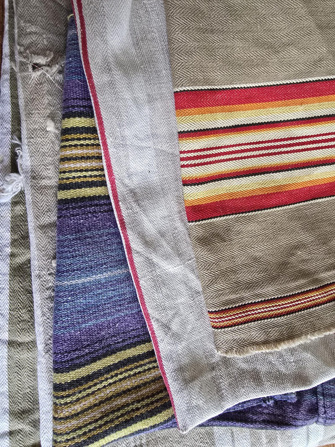Vintage Ticking Fabric Bundle - Etsy