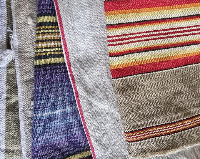 Vintage Ticking Fabric Bundle - Etsy