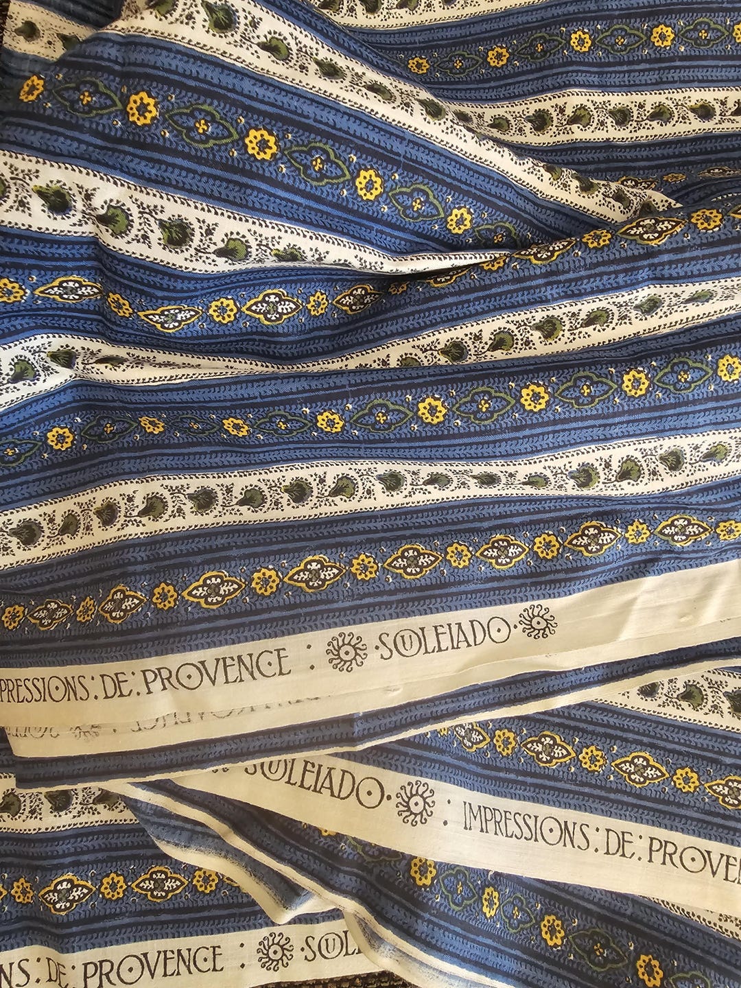 Original 1960s Souleiado Provencal Fabric by Charles Demery Unused ...