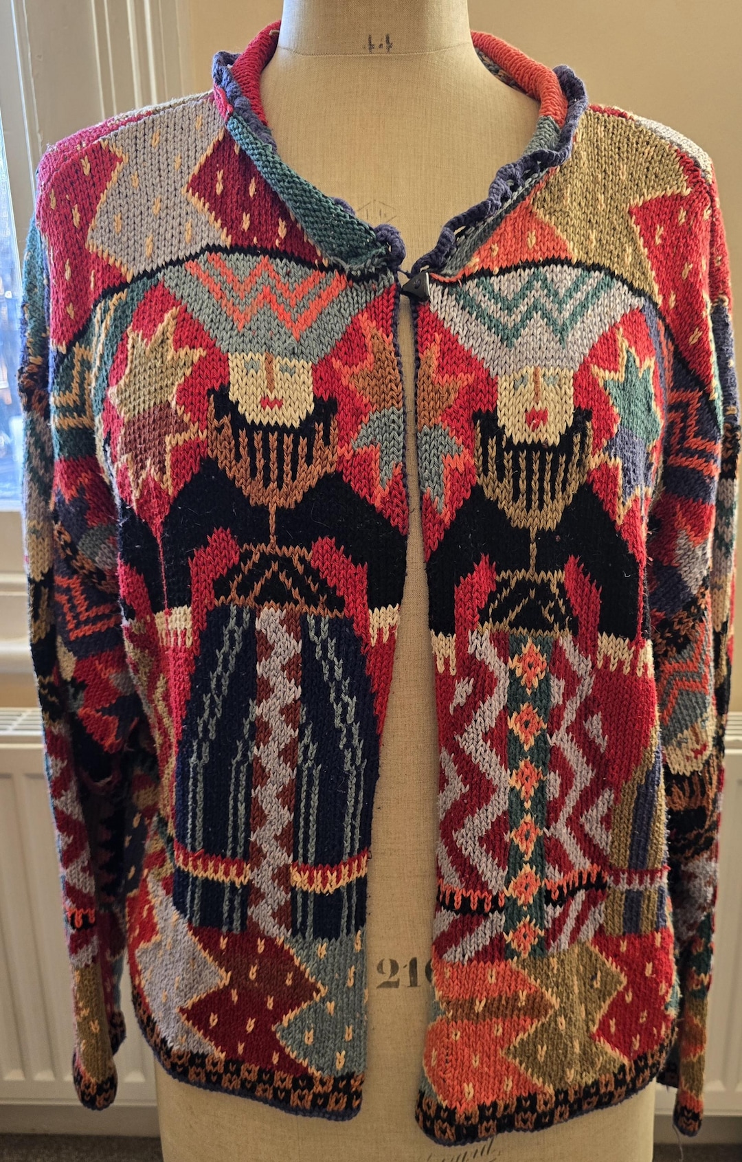 Rare Kaffe Fassett for Rowan Intarsia Jacket, 'foolish Virgins' - Etsy