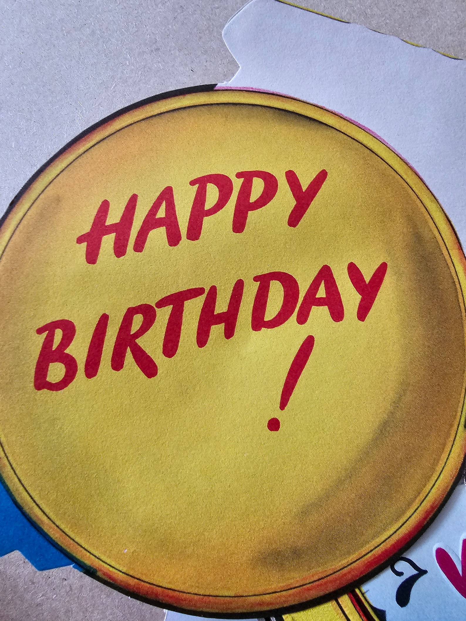 Gold Pocket Watch, 1950's Cute, Birthday Greeting, Illustrated Greeting ...