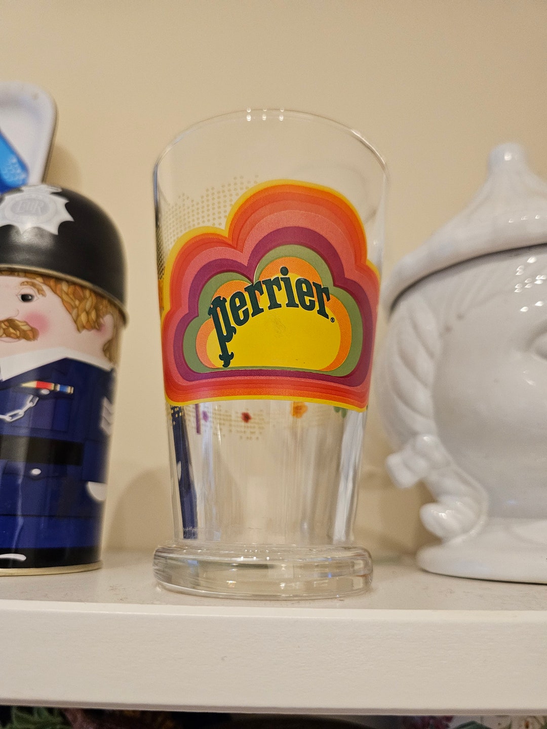 Rare Item, Sophia Wood, Perrier Glass, Rainbow Touch, Perrier Art ...