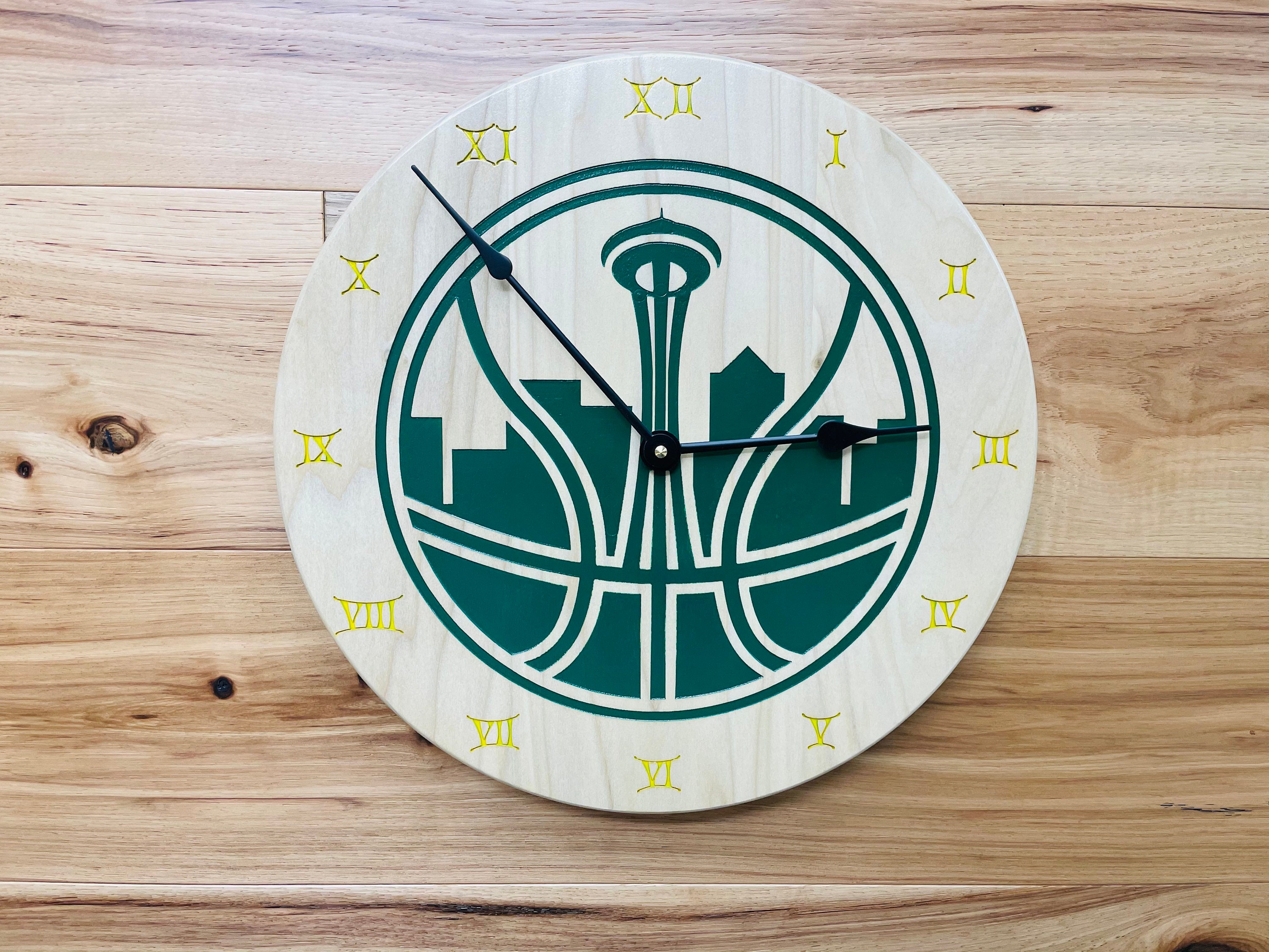 Seattle Supersonics NBA Wall Clock Basketball Team Awesome | Etsy