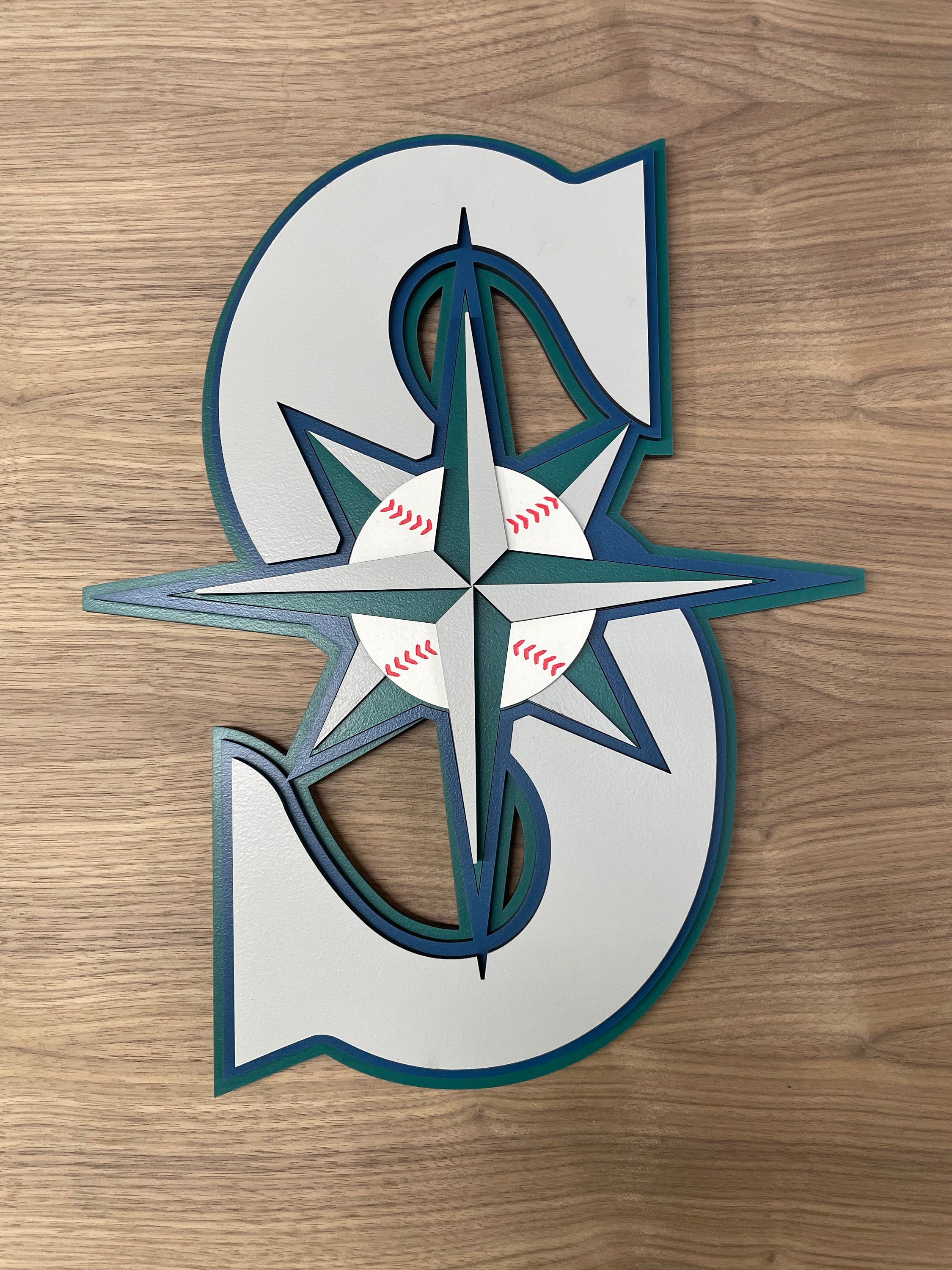 Seattle Mariners Inspired 3D Sign, Custom Man Cave Sign, Garage or Game ...