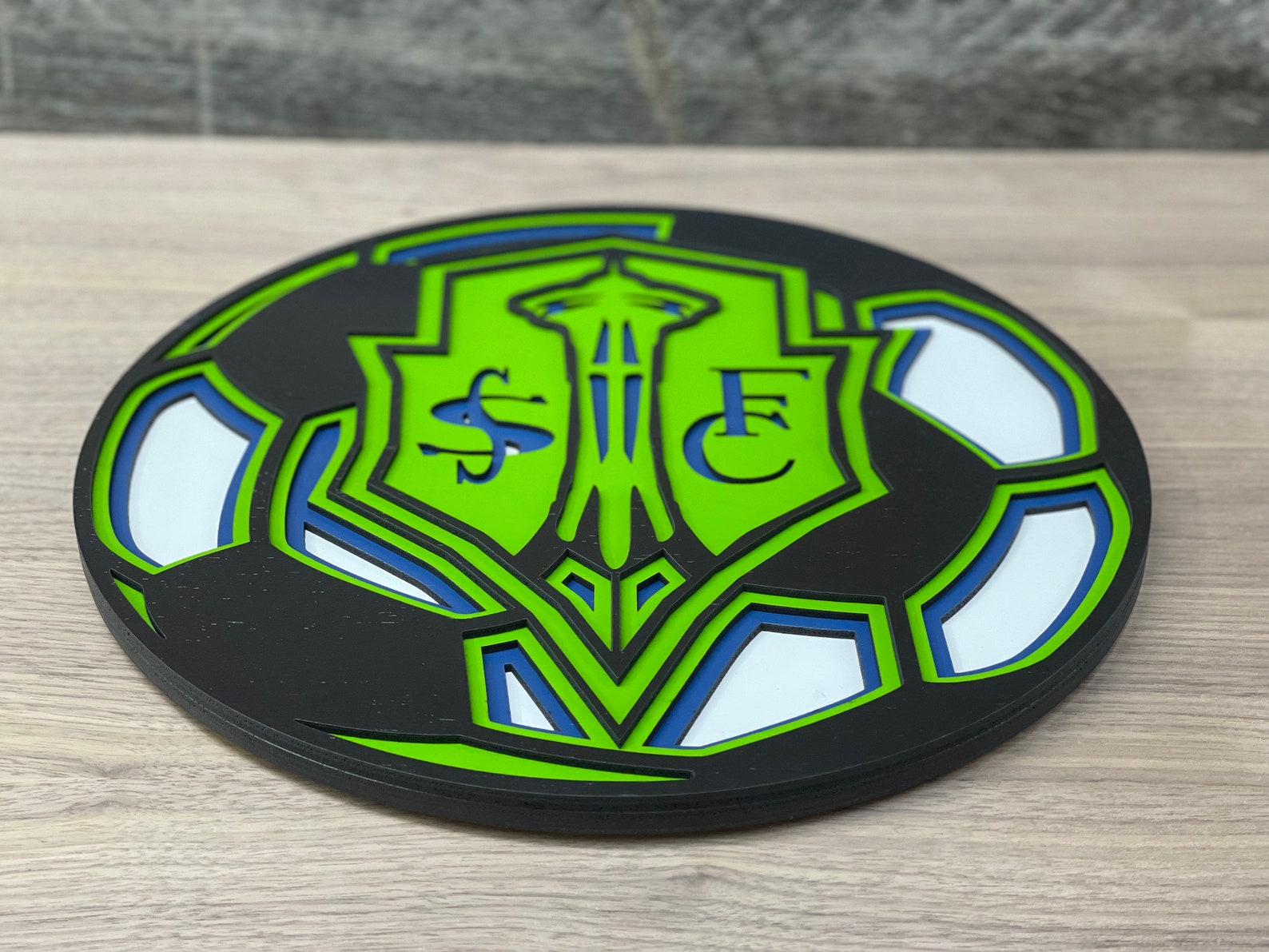 Seattle Sounders Inspired 3D Sign, Soccer Team, Awesome Anchor Gift Dad ...