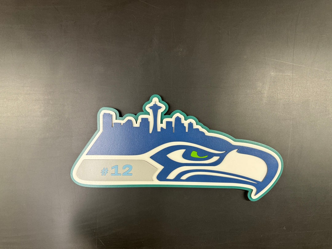 Seattle Seahawks Inspired 3D Sign, Custom Man Cave Sign, Garage or Game ...