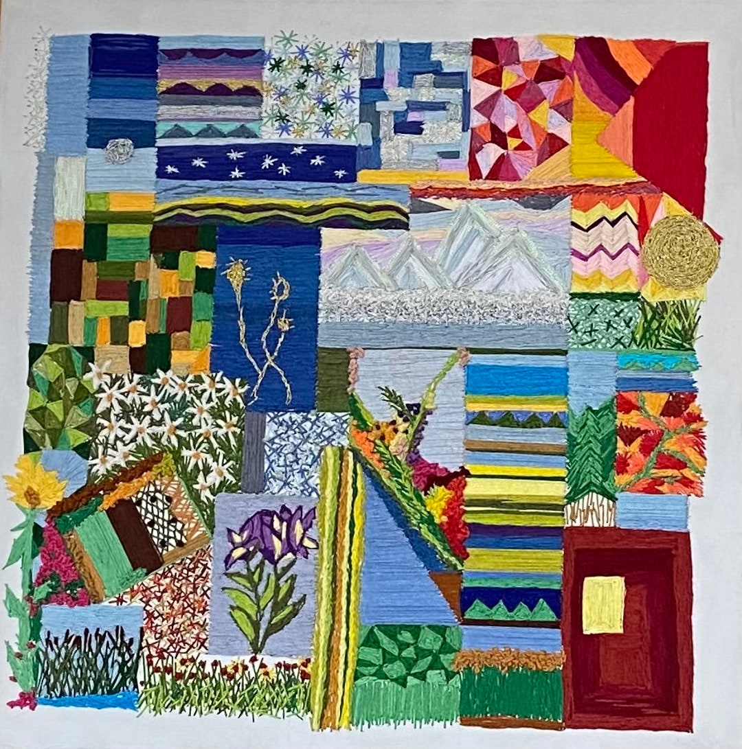 Patchwork Landscape - Etsy