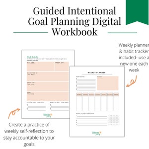 Guided Intentional Goal Planning Digital Workbook - Etsy