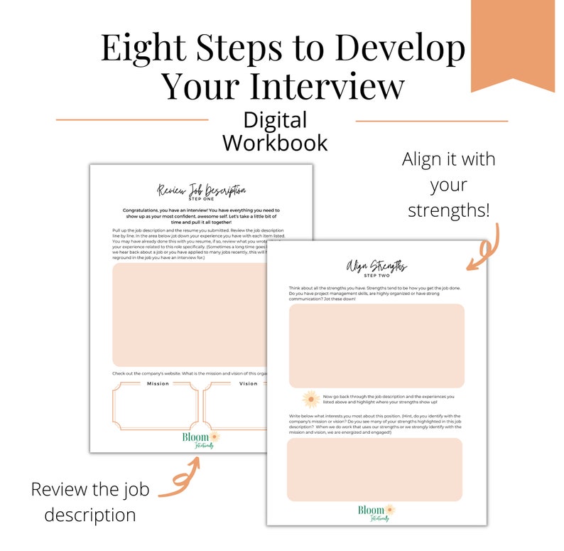 Interview Preparation Digital Workbook - Etsy