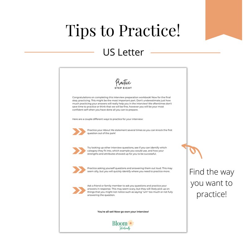 Interview Preparation Printable Workbook - Etsy