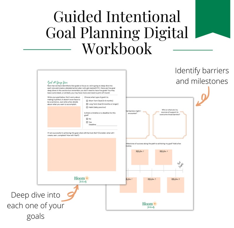 Guided Intentional Goal Planning Digital Workbook - Etsy