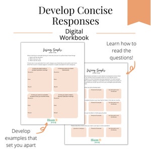 Interview Preparation Digital Workbook - Etsy