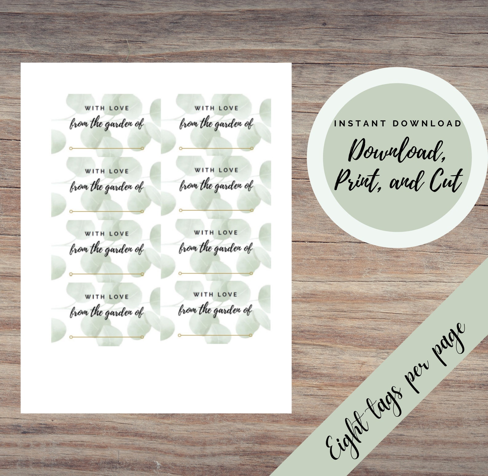 Garden Tag, Produce Tag, Gift Tag - Etsy