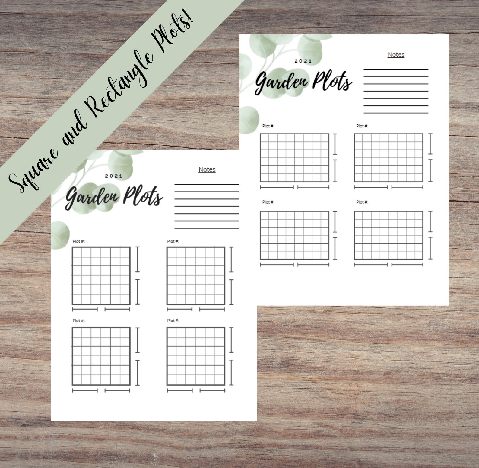 Garden Plot Planner Printable; Garden Planner - Etsy
