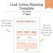Goal Breakdown: Action Planning Template - Etsy