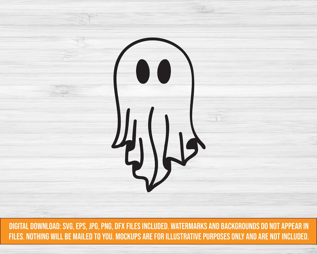 Cute Ghost SVG Digital Download, Cute Halloween SVG, Cute Halloween ...
