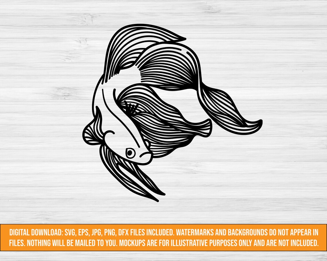 Betta Fish SVG Design Bundle Digital Download, Betta Fish Cut Files ...