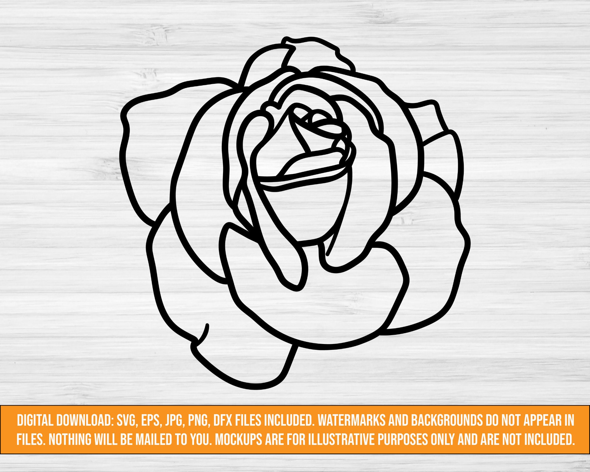 Roses Design Bundle SVG Digital Download Rose Cut File Svg Jpg Png Dxf ...