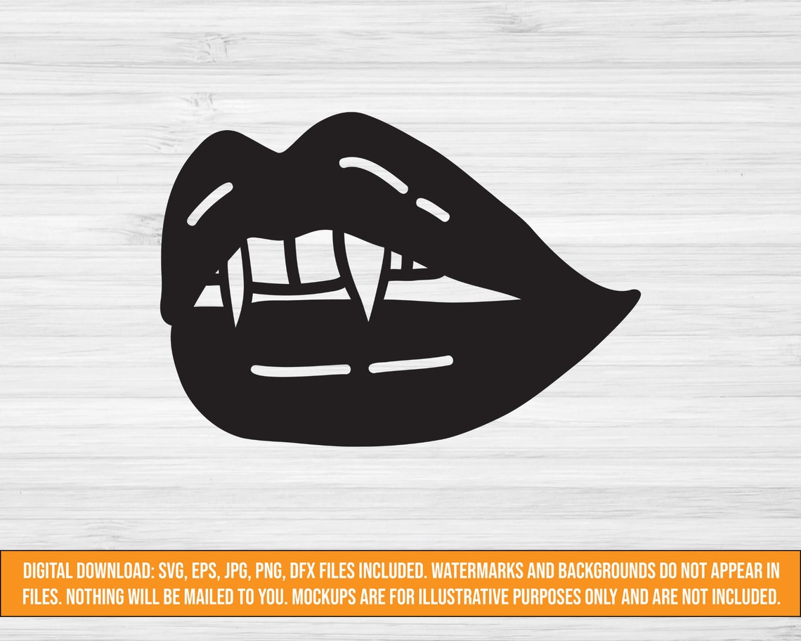Vampire SVG, Vampire Lips SVG, Vampire Lips Clipart, Halloween Shirt ...