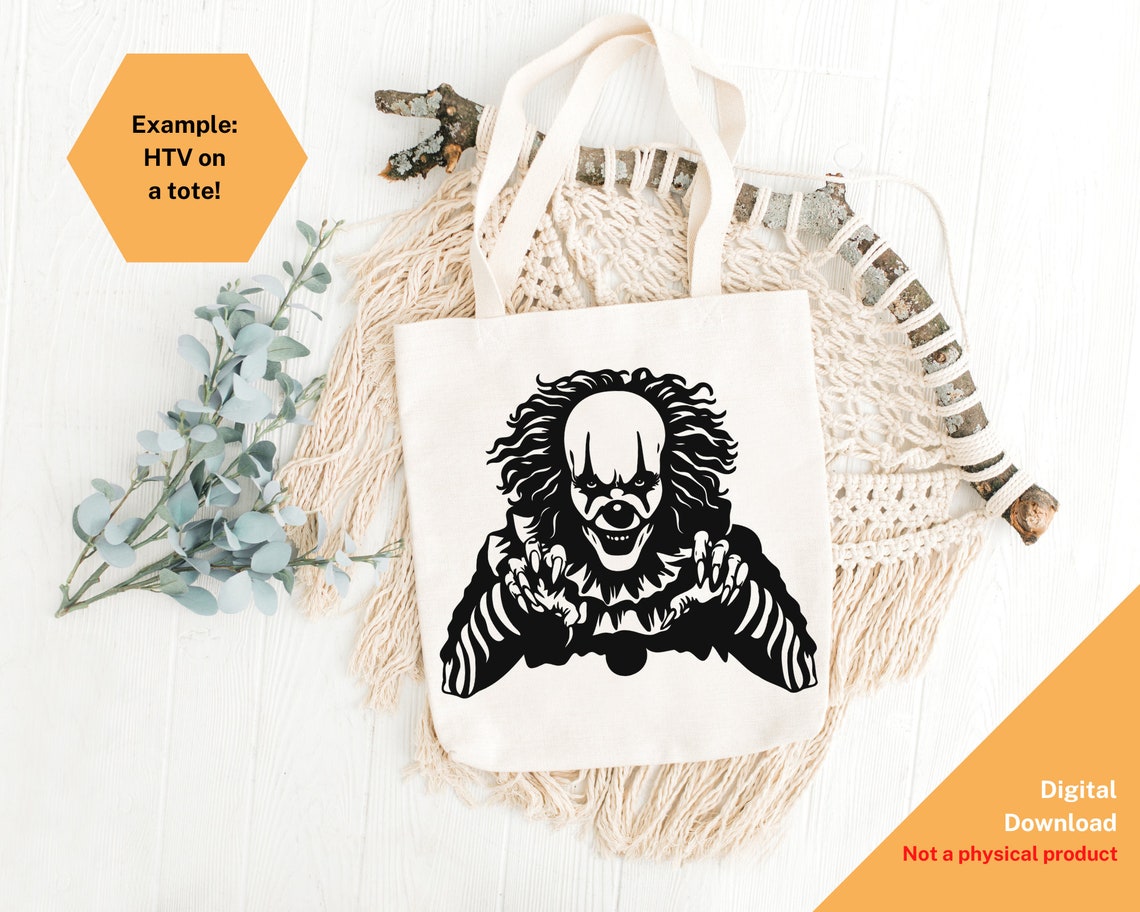 Scary Clown SVG, Creepy SVG, Halloween SVG, Spooky Digital Cut File - Etsy