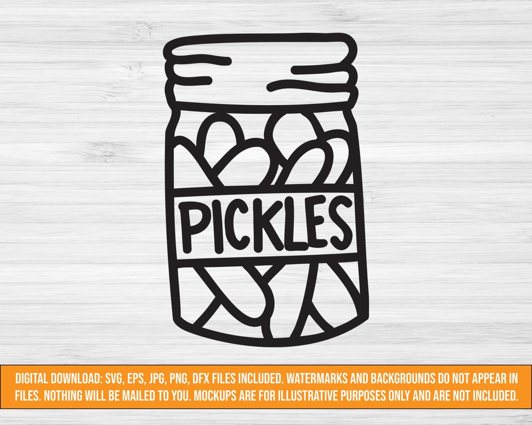 Pickle Jar SVG Digital Download, Pickle Svg, Fall Svg, Pickle Cut File ...