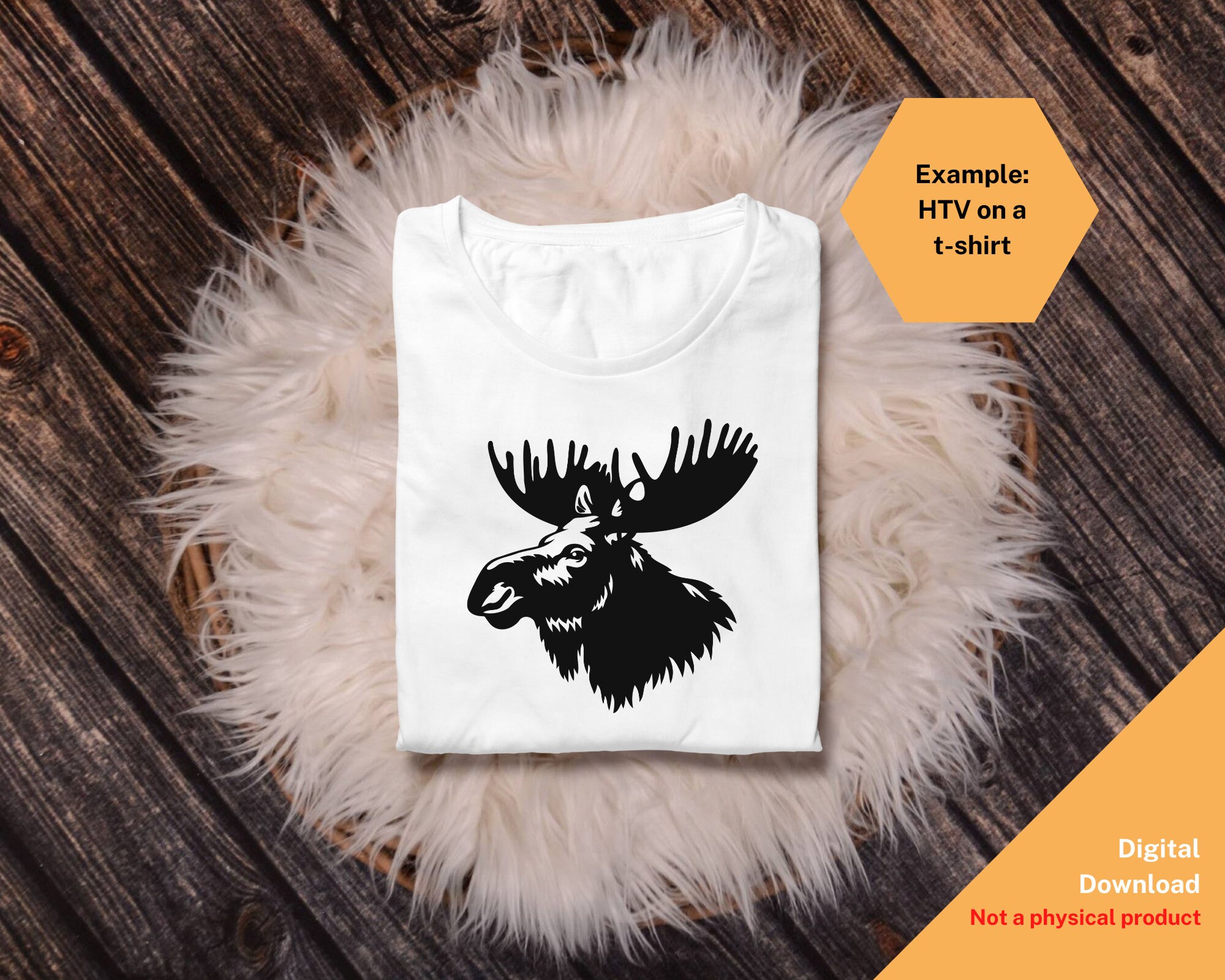 Moose Head SVG Digital Download, Moose Cut File, Moose Clipart ...