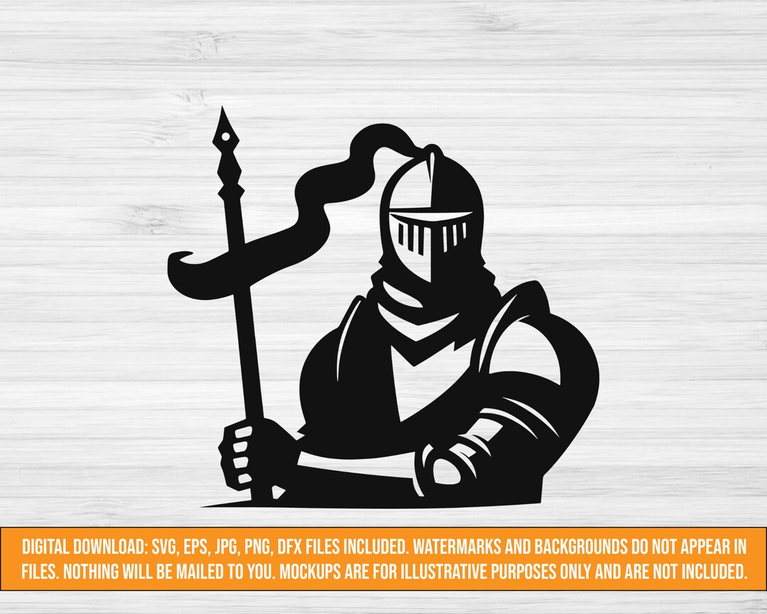 Knight SVG, Knight Armor Cut File, Svg Dxf Eps Jpg Png Files ...