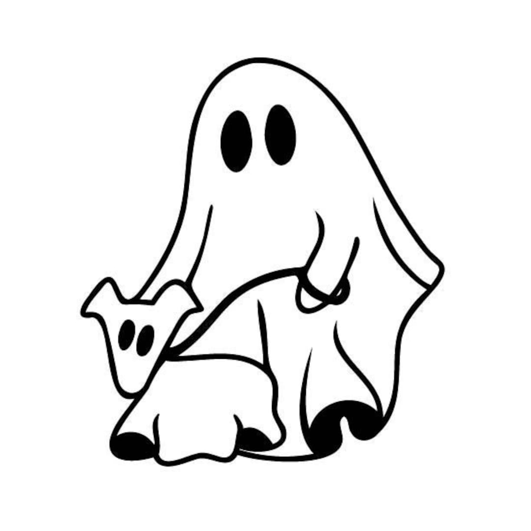 Ghost Walking Dog SVG, Ghost Dog SVG, Ghost Walks Dog SVG, Spooky ...