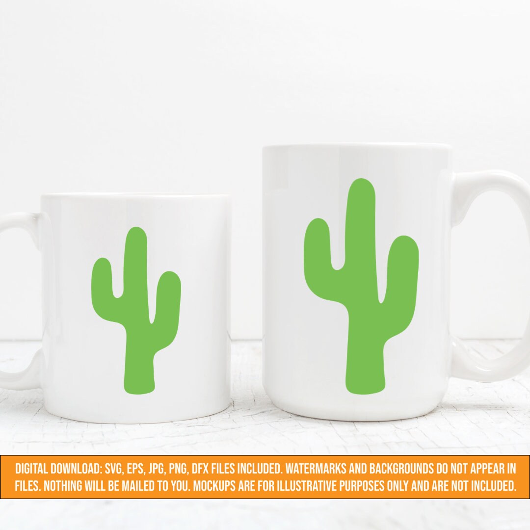 Simple Cactus SVG Digital Download Cactus Outline Cut File Svg Jpg Png ...