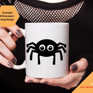 Halloween Spider SVG, Jumping Spider Cut File, Svg, Jpg, Png, Dxf, Eps ...