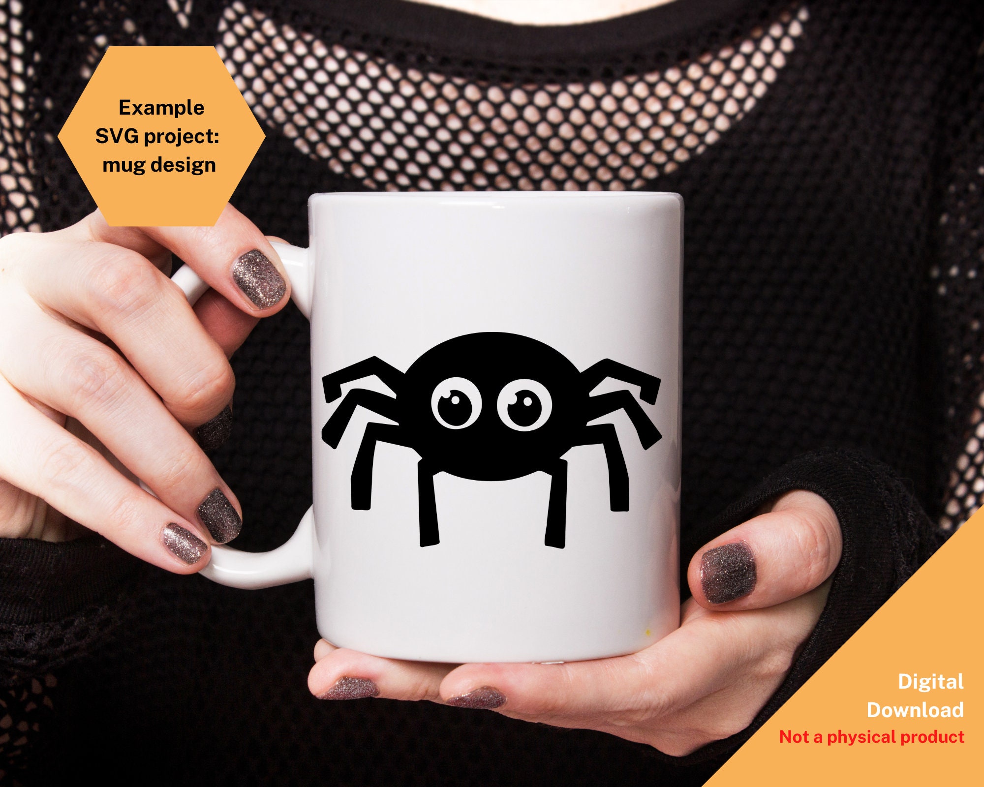 Halloween Spider SVG, Jumping Spider Cut File, Svg, Jpg, Png, Dxf, Eps ...