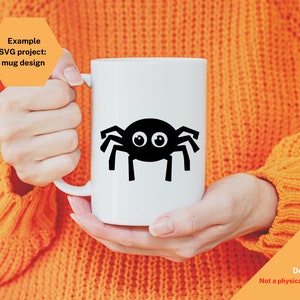 Halloween Spider SVG, Jumping Spider Cut File, Svg, Jpg, Png, Dxf, Eps ...