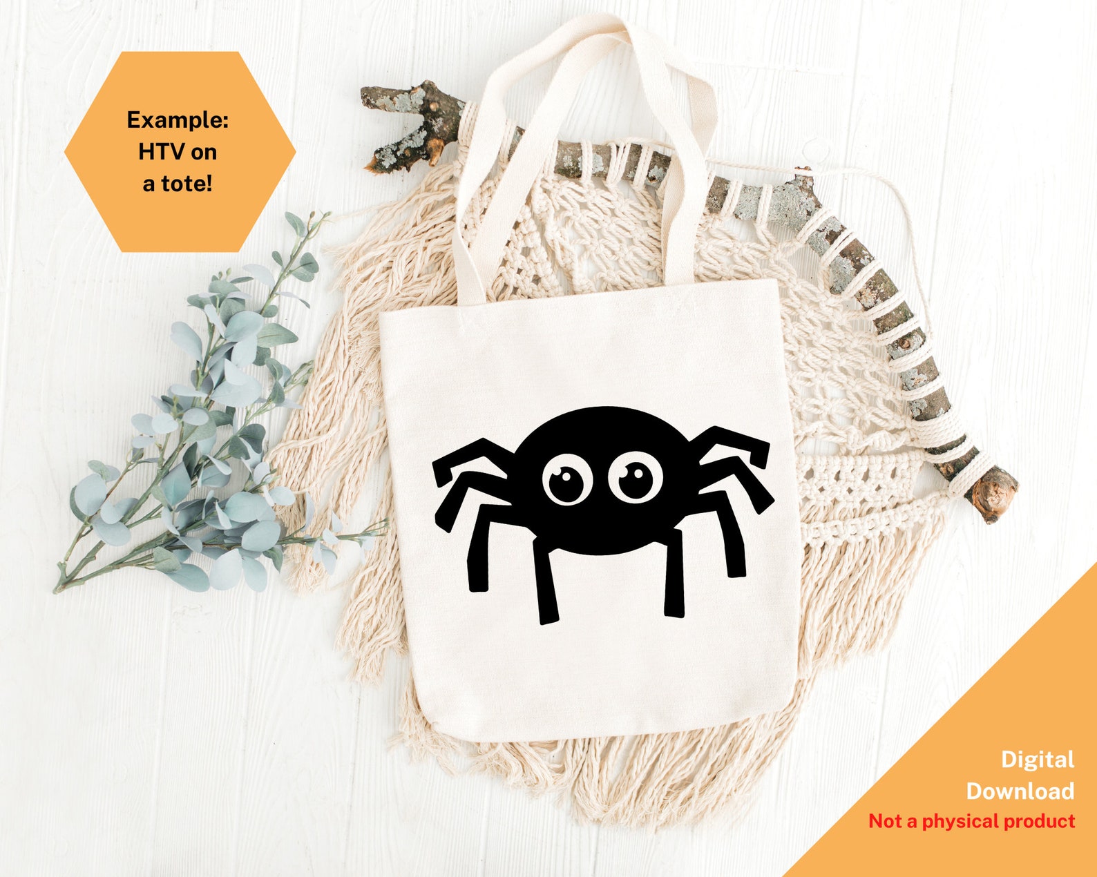 Halloween Spider SVG, Jumping Spider Cut File, Svg, Jpg, Png, Dxf, Eps ...