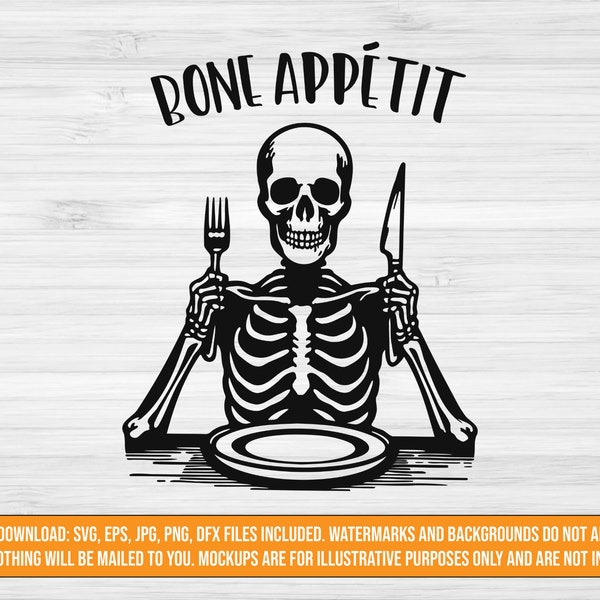 Bone Appetit Svg - Etsy