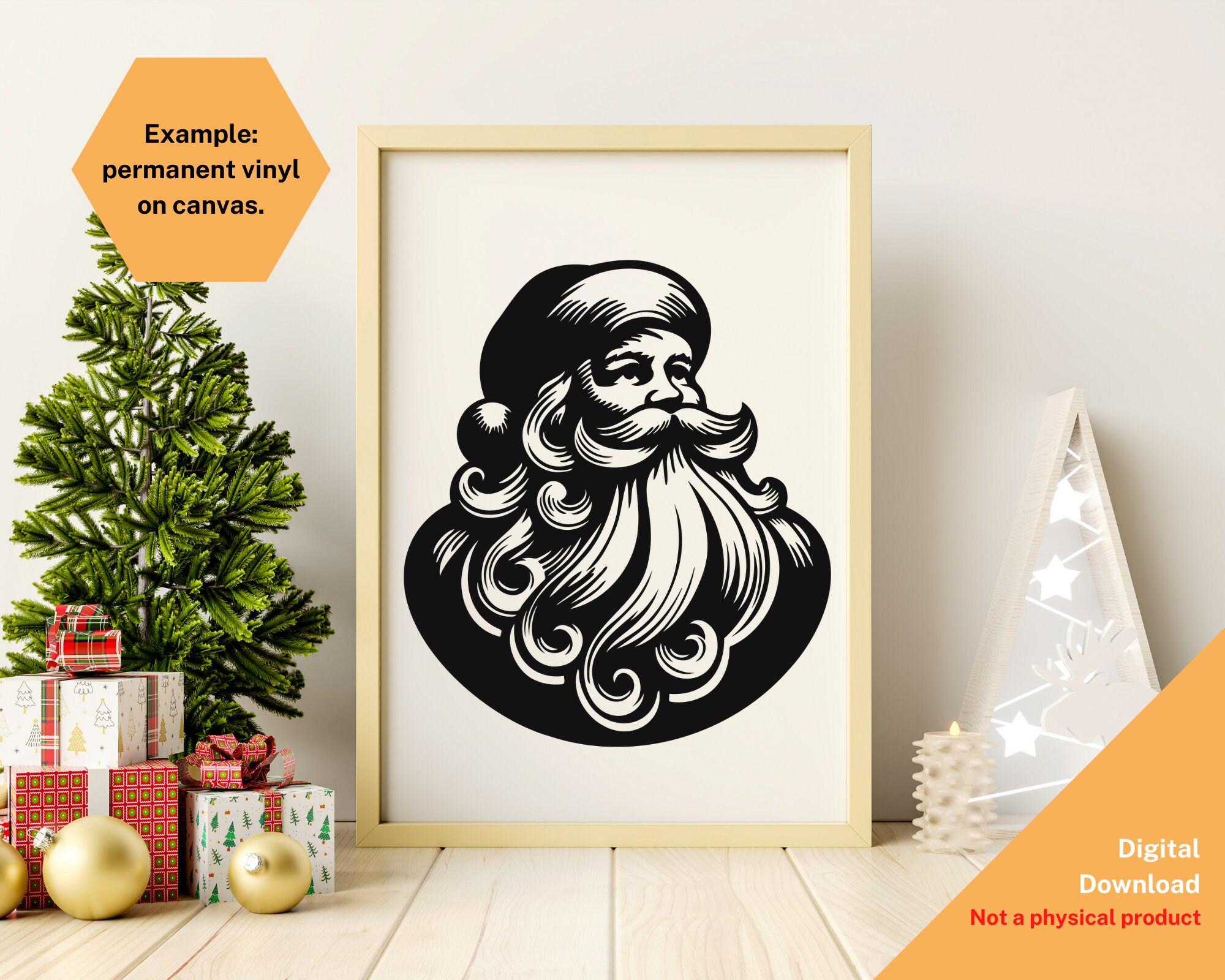 Vintage Santa Claus SVG File, Traditional Santa Clipart, Svg, Png, Eps ...