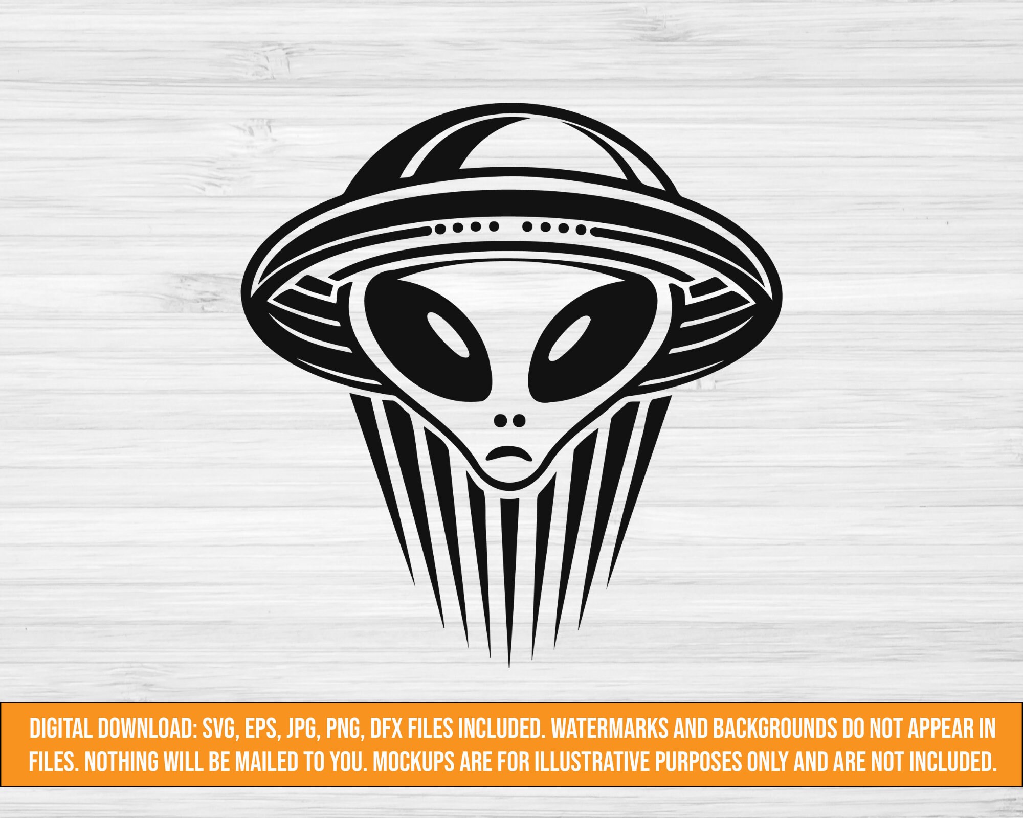 Alien Space Ship Svg, Alien Cut File, UFO Svg, Jpg, Png, Dxf, Eps Files ...