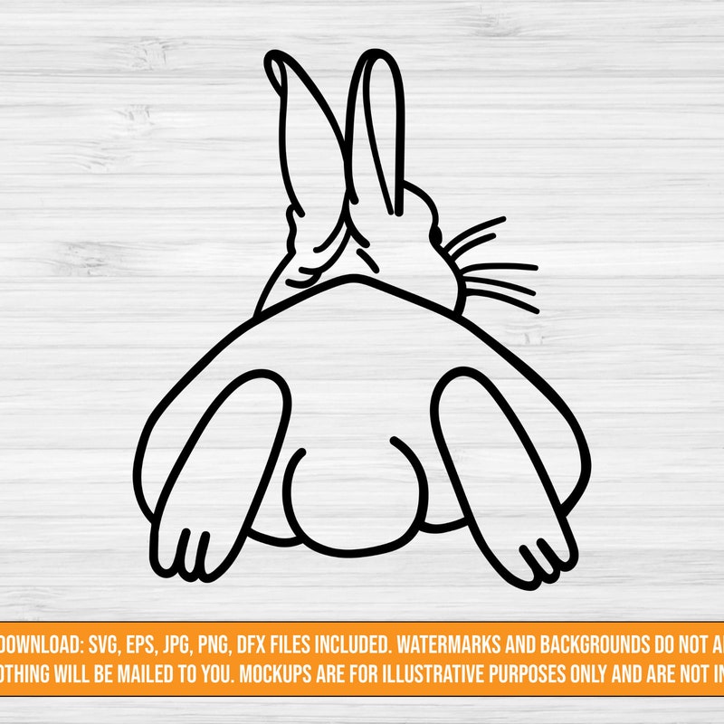 Bunny Bum Svg - Etsy