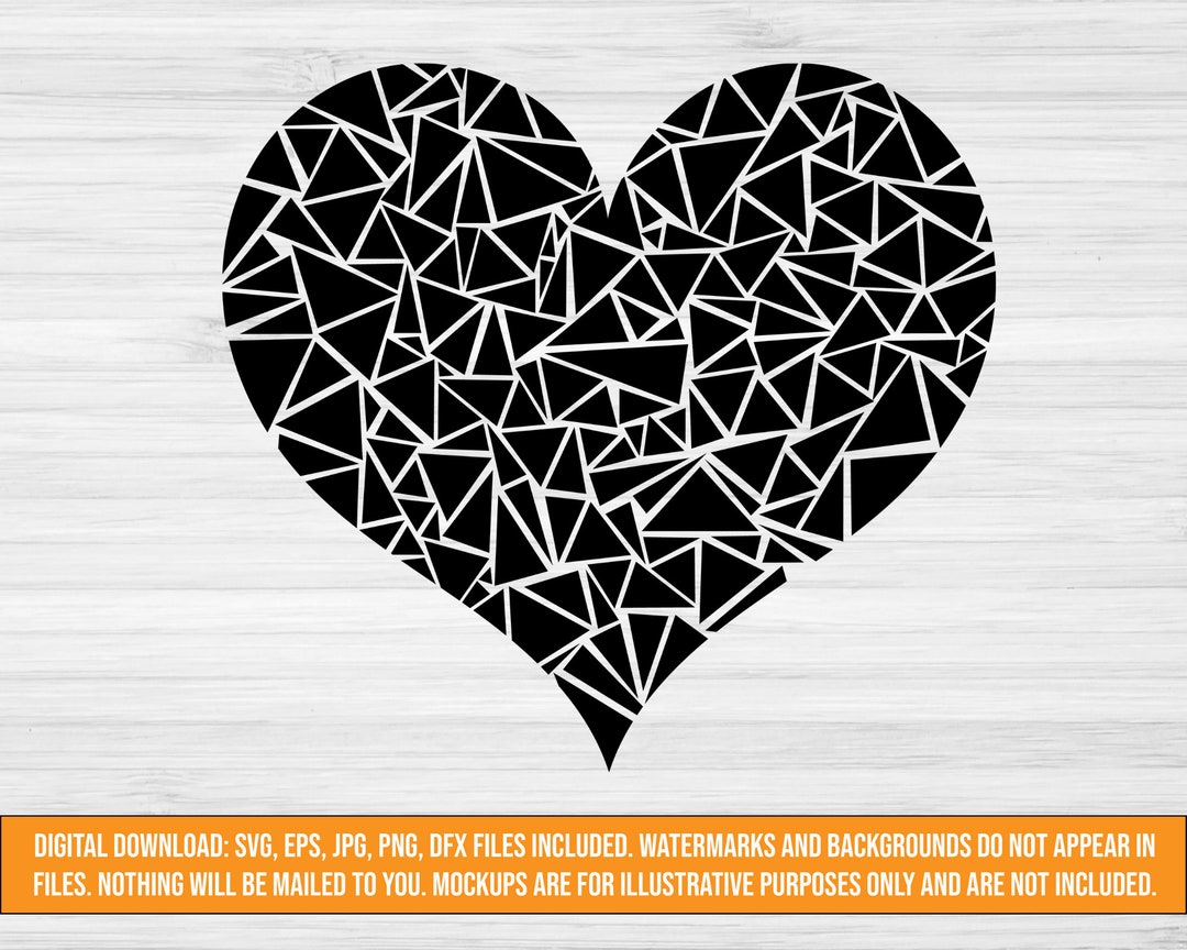 Fractal Heart Valentines Day SVG Digital Download | Zentangle Inspired ...