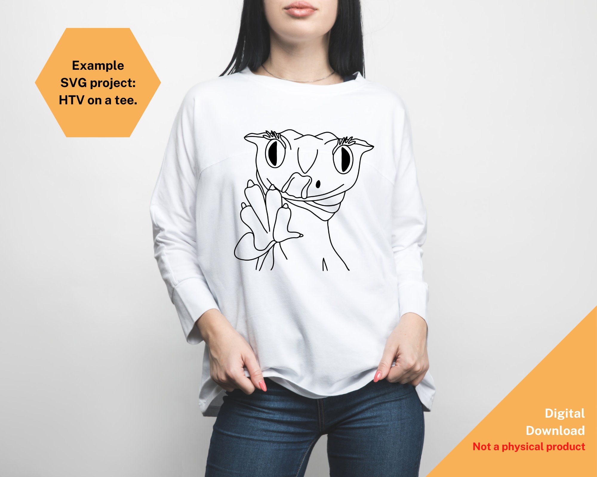 Crested Gecko SVG Digital Download | Gecko Cut File | Svg Jpg Png Dxf ...