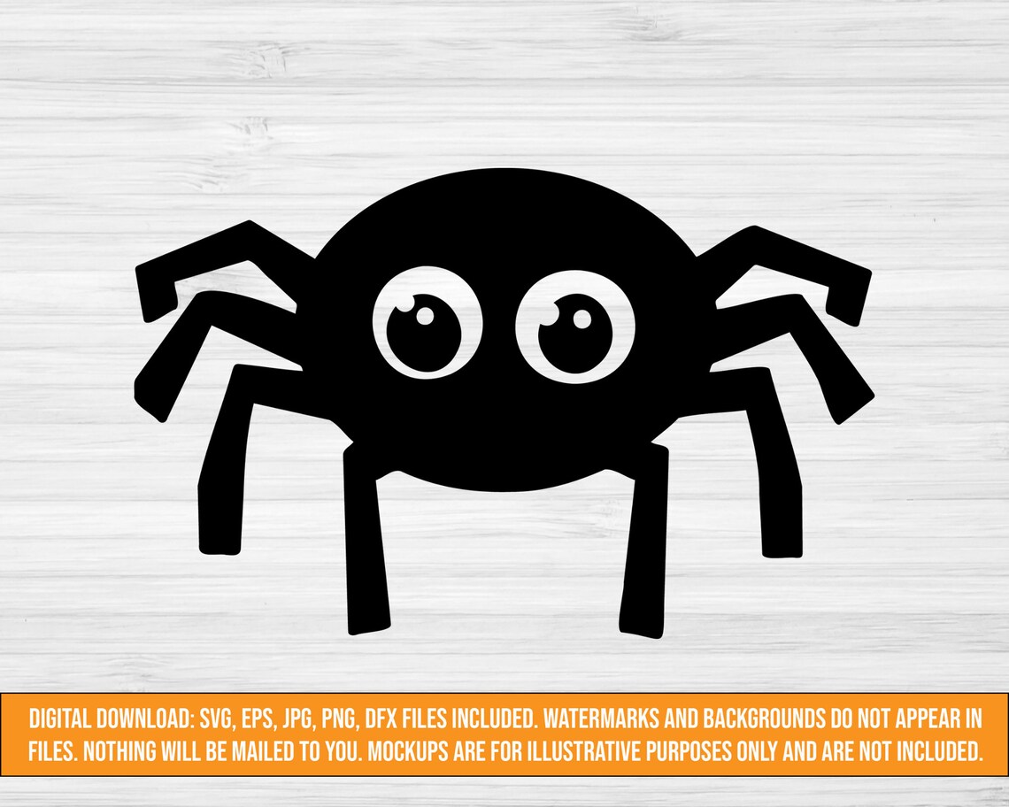 Halloween Spider SVG, Jumping Spider Cut File, Svg, Jpg, Png, Dxf, Eps ...