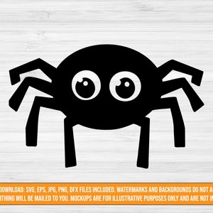 Halloween Spider SVG, Jumping Spider Cut File, Svg, Jpg, Png, Dxf, Eps ...