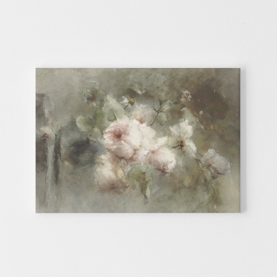 Soft Floral Print Muted Floral Painting Abstract Floral - Etsy