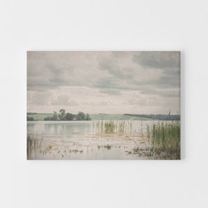Lake Print | Landscape Painting| Lake Painting | Downloadable Art ...